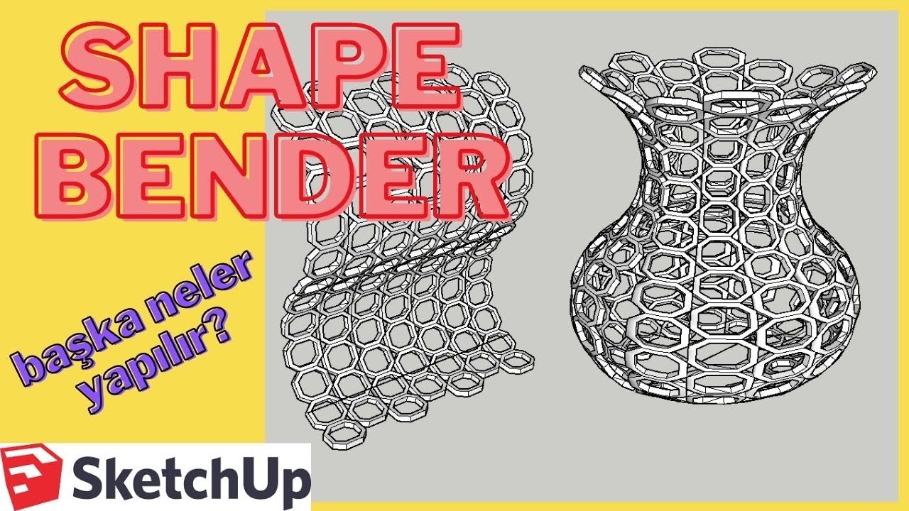 SHAPE BENDER İLE NELER YAPILABİLİR , Sketchup plugins - YouTube