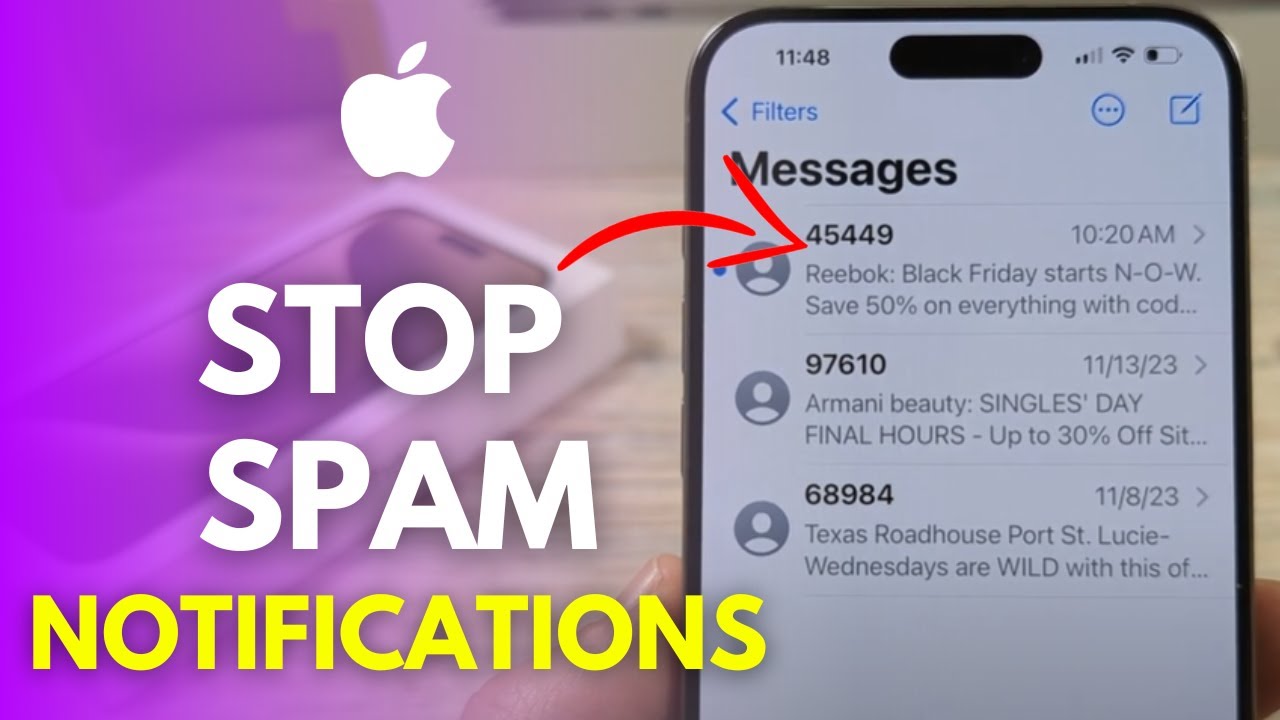 How To Turn Off Spam Notifications On iPhone - YouTube