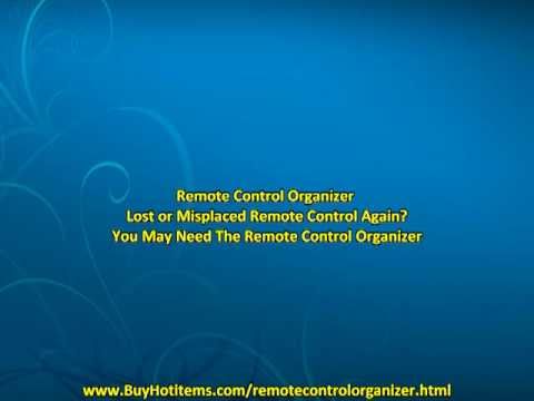 Remote Control Organizer - How to Stop Misplacing TV Remote Controls ...
