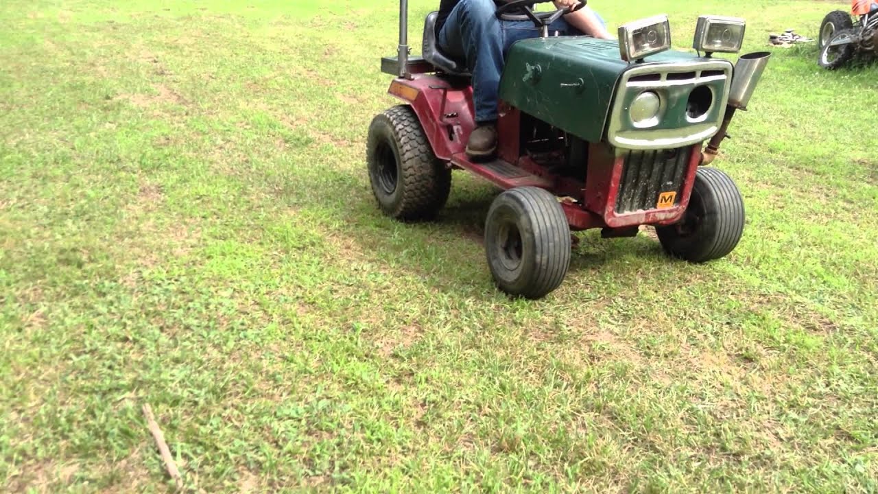 redneck riding mower - YouTube