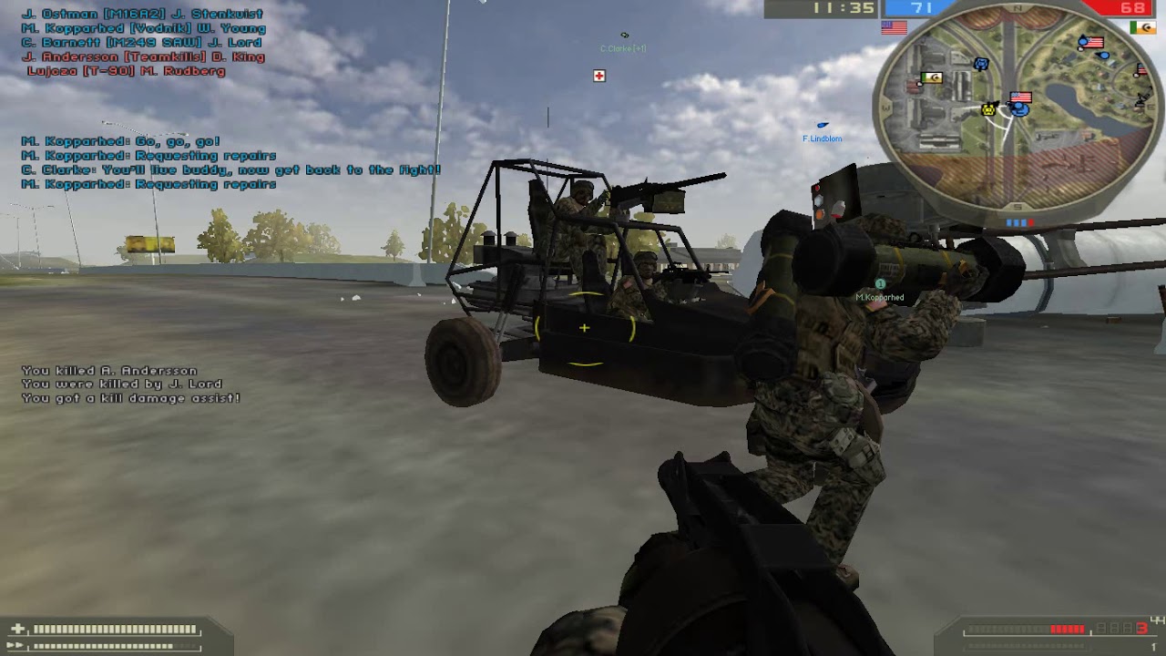 Battlefield 2 (Armored Fury) Multiplayer Part 36 - Operation Road Rage ...