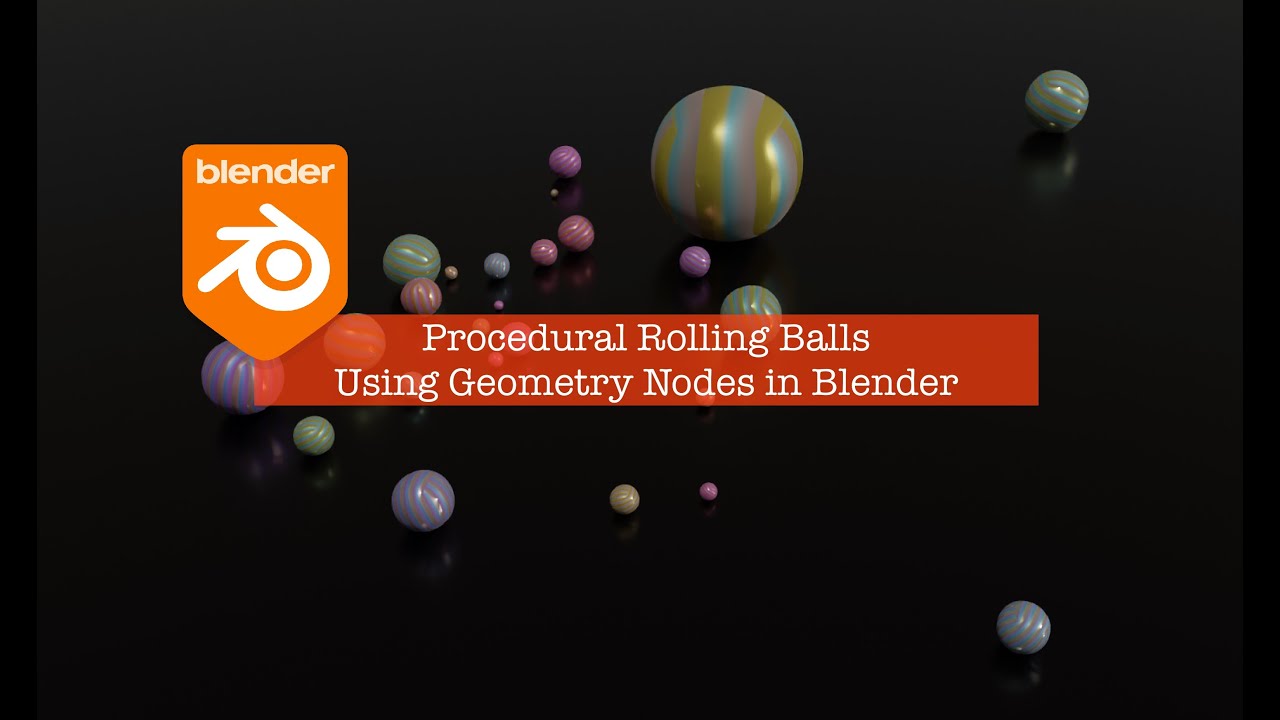 Livenoding Rolling Balls Setup Using Geometry Nodes Youtube