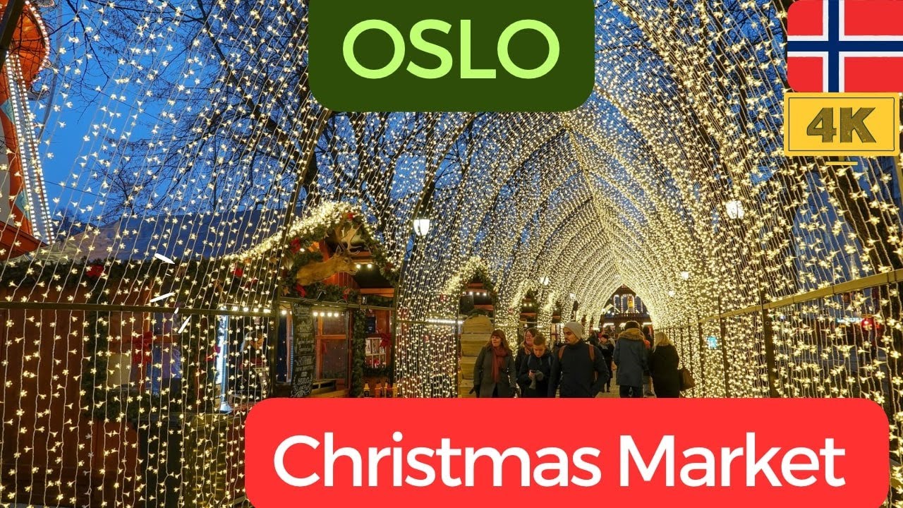 OSLO , Norway 🇳🇴 Christmas Market 2023|| Christmas Lights & Rides ...