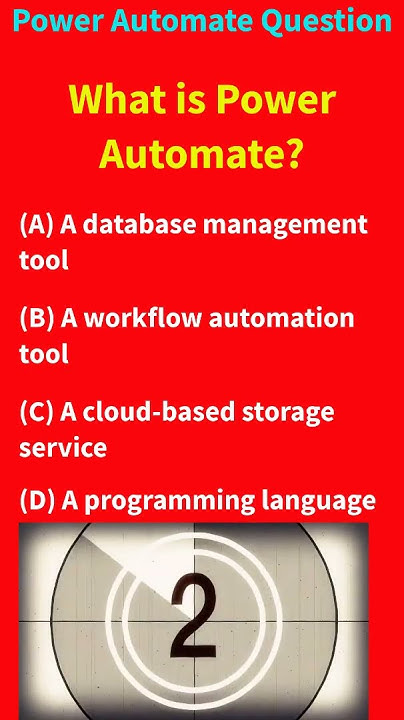 Power Automate Objective question 1 - YouTube