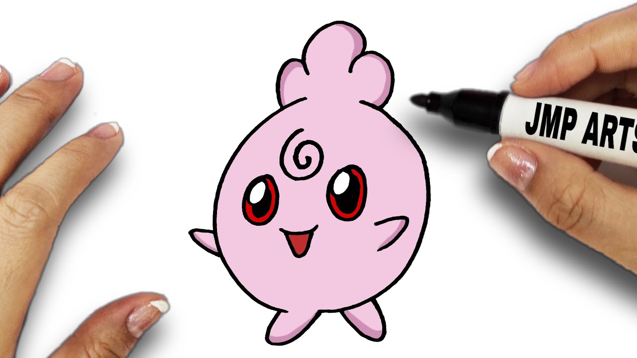 How to draw pokemon Igglybuff - YouTube