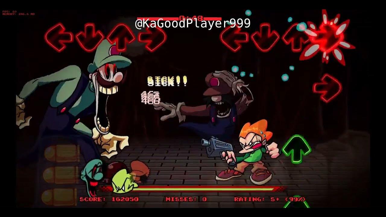 FNF': Mario's Madness v2 - Overdue [Ghost Tapping - OFF] (GoodFullCombo, 99% accuracy) - YouTube