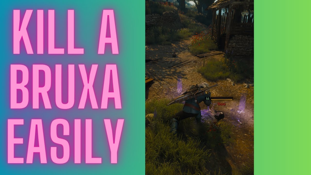 [4K] The Witcher 3 easy way to kill a Bruxa - YouTube