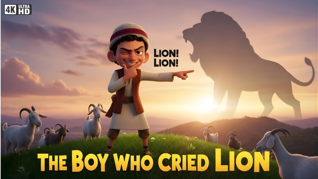 Punishment of Lying– The Boy Who Cried Lion | Moral Story for Children ...