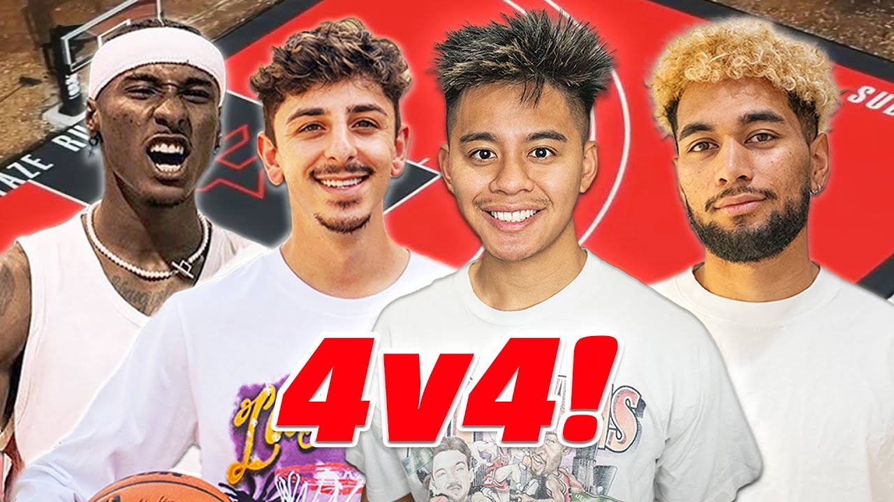 4v4 Basketball Ft FaZe Rug, Deestroying & Dockery! - YouTube