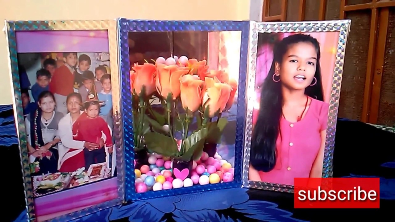 DIY -Photo Frame Idea | Acrylic glass sheet craft idea | De Decor ...