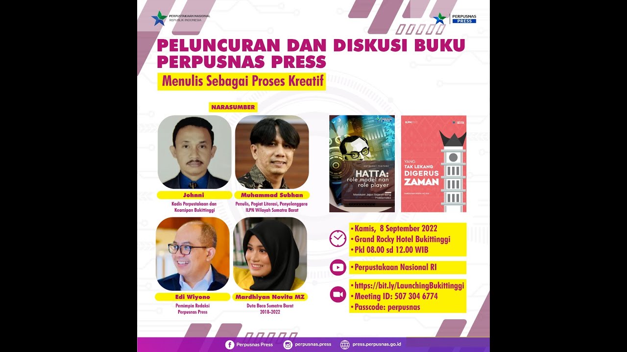 Peluncuran dan Diskusi Buku Perpusnas Press; Menulis sebagai Proses ...