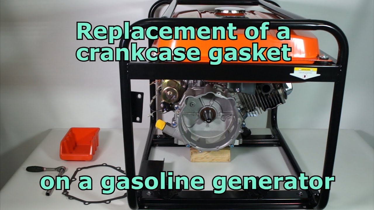Replacement of a crankcase gasket of a gasoline generator - YouTube