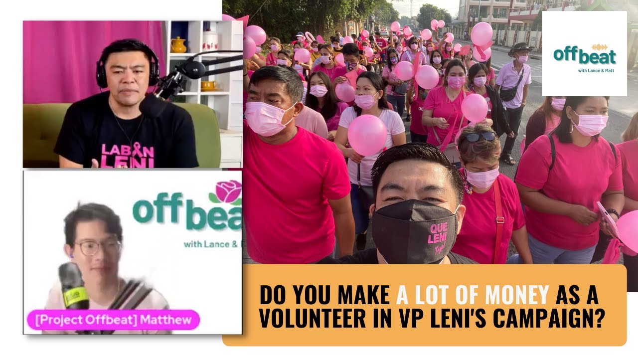 HOW MUCH do you make in volunteering for Leni? | Project Offbeat ...