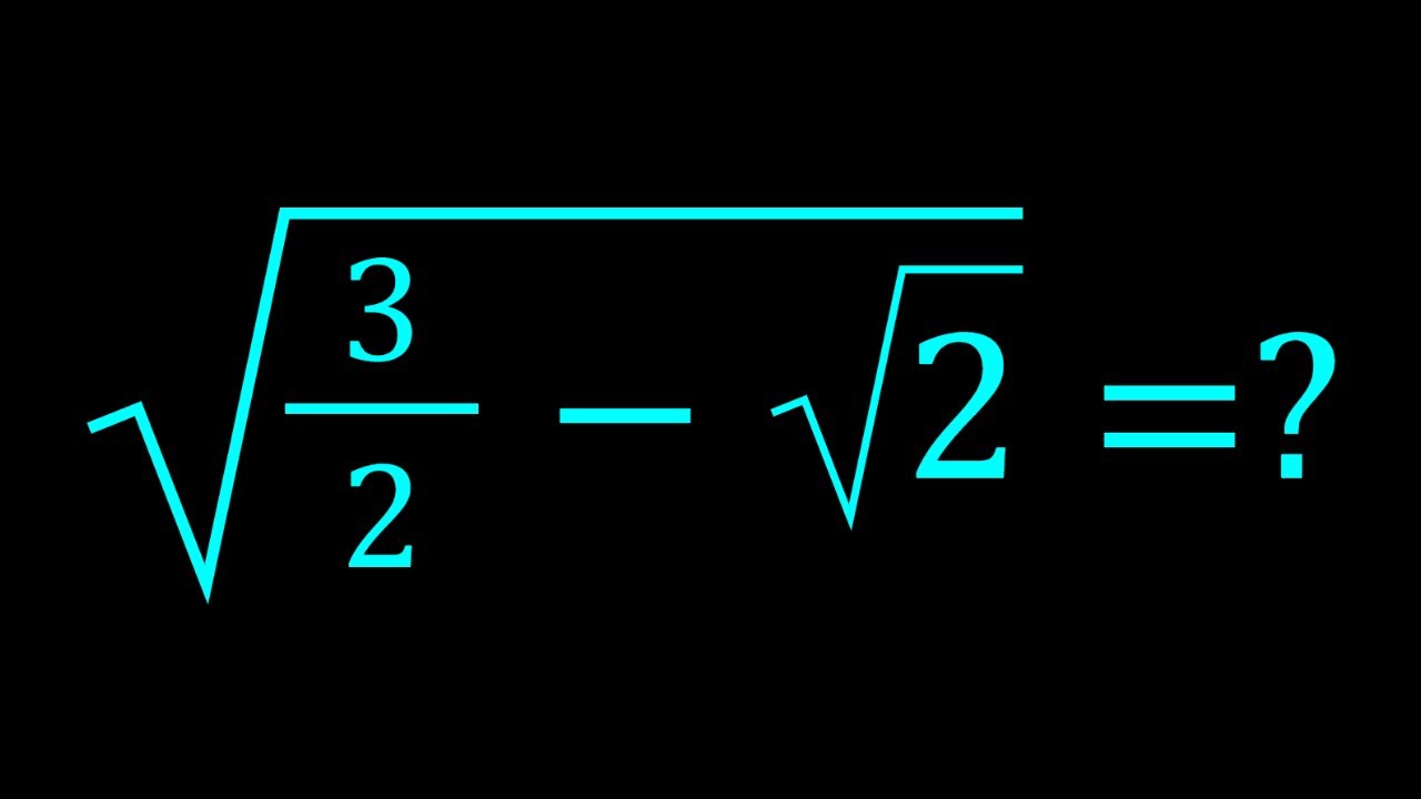 Simplifying a Radical | Denesting - YouTube