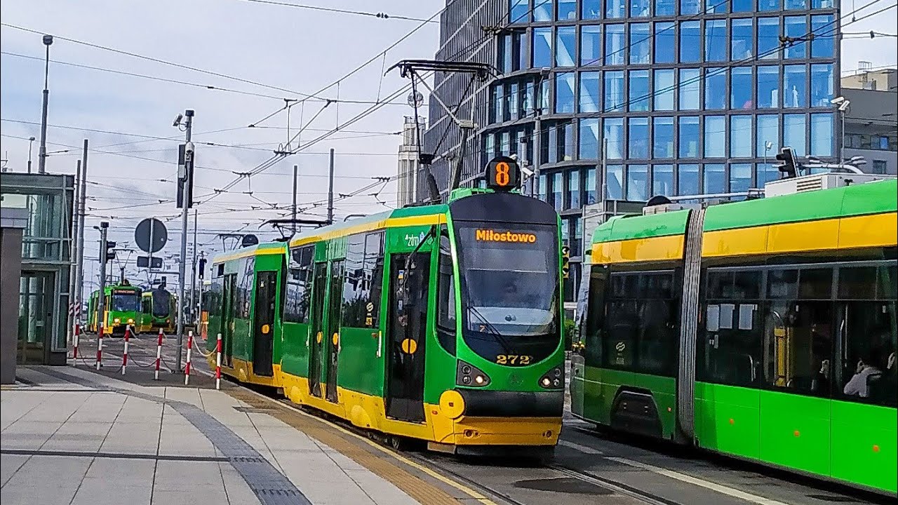 MPK Poznań - Moderus Alfa (272+273). Linia 8 - YouTube
