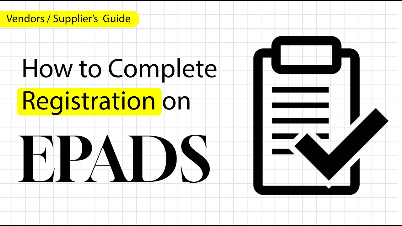 How to Complete Registration Process on Epads l Part 2 - YouTube