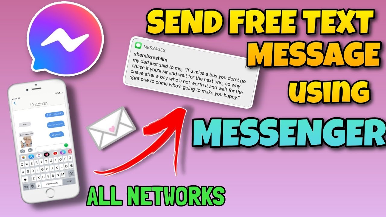 How to send free text message using messenger | All networks - YouTube