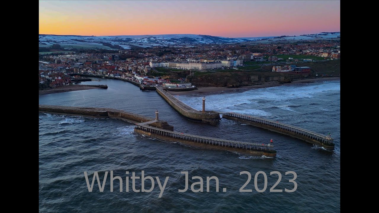 Whitby North Yorkshire By DJI Mini3 pro January 2023 - YouTube