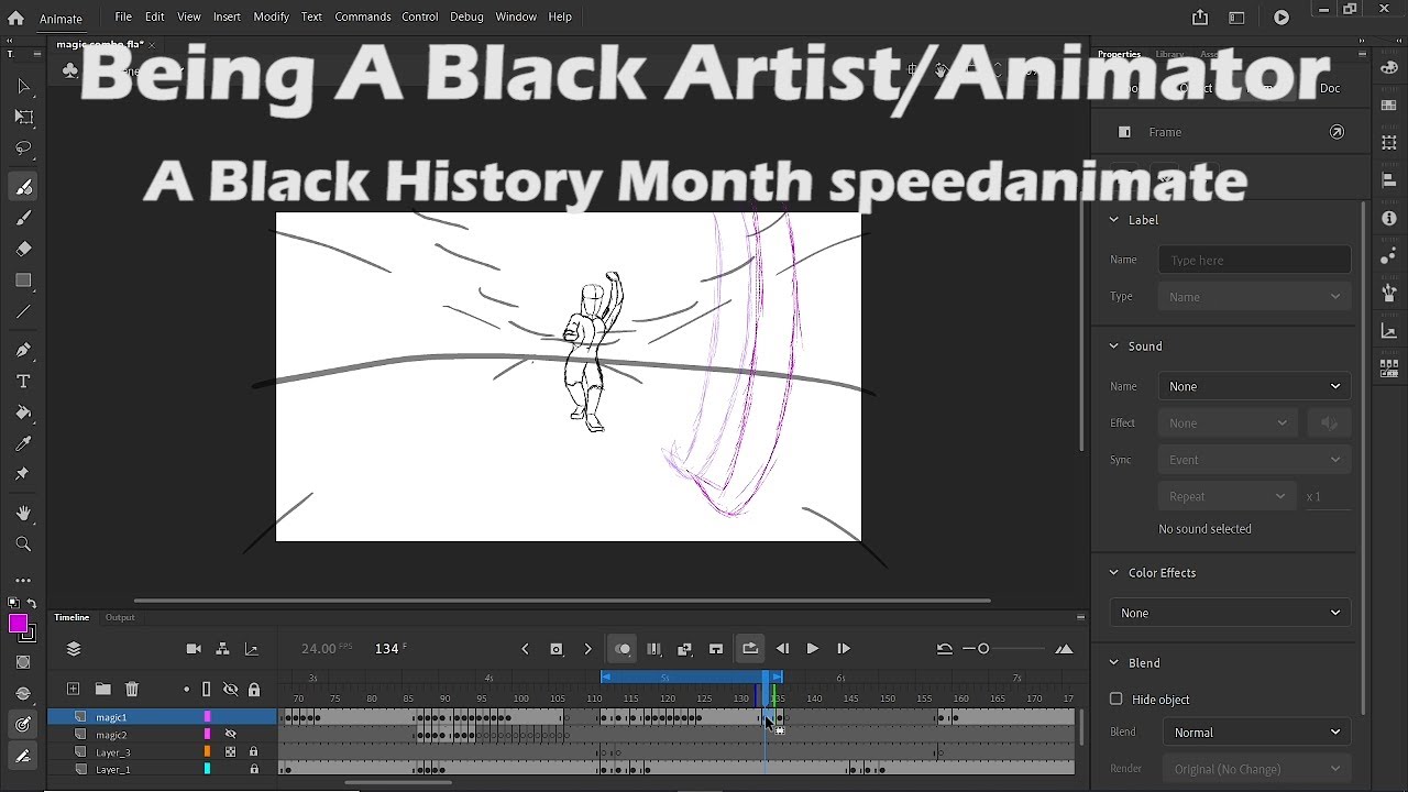 Being A Black Animator | A Black History Month speedanimate - YouTube