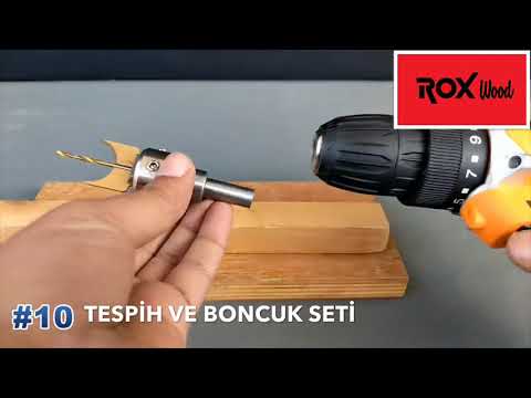 Matkapla Tesbih Boncuğu Yapımı❓ ROX Wood Matkap İçin Ahşap Yuvarlak Şekillendirme Seti