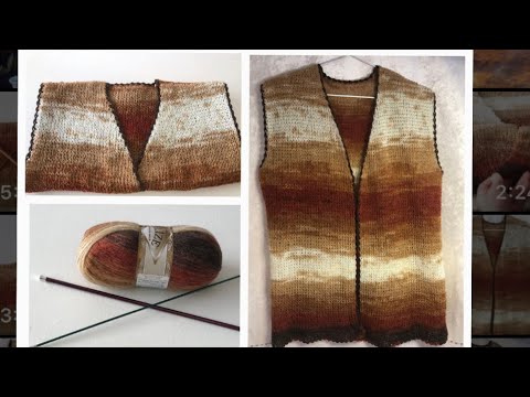 Batik iple Zırh örgü Yelek modeli püf noktaları kenar Oyası yapılışı 46,48,50 bedene uygun Yelek