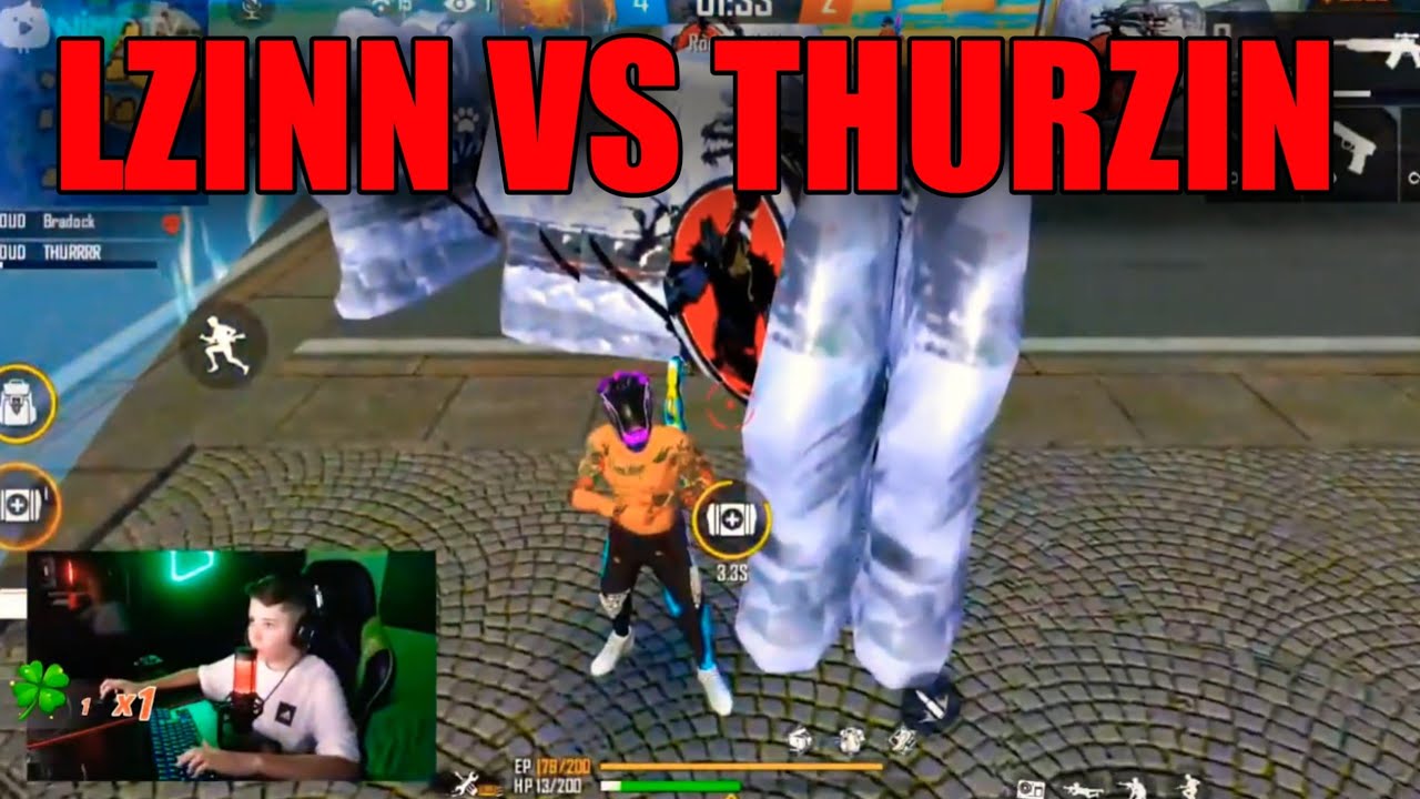 LOUD THURZIN VS LOUD LZIN NO X1 INSANO! THURZIN FOI AMASSADO?! - YouTube