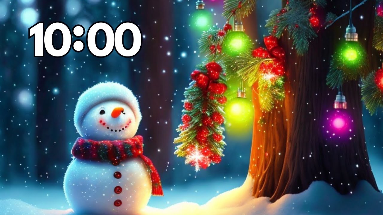 10 Minute Winter Timer With Animated Snow and Music - YouTube