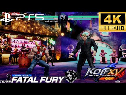 "KOF XV: PS5 4K - Team Fatal Fury Gameplay 60FPS (Sem Comentários ...
