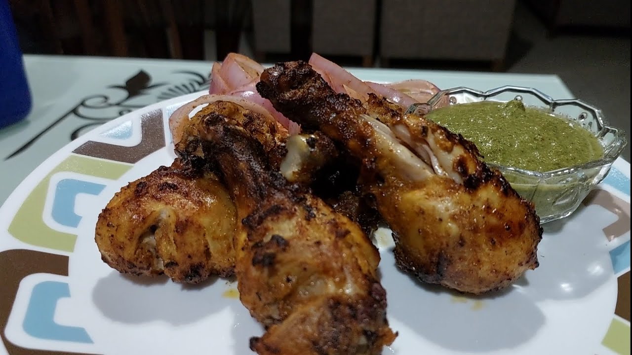 Tandoori Chicken Tangari - Cooked in Airfyer 😋😋😋👌👌👌 - YouTube