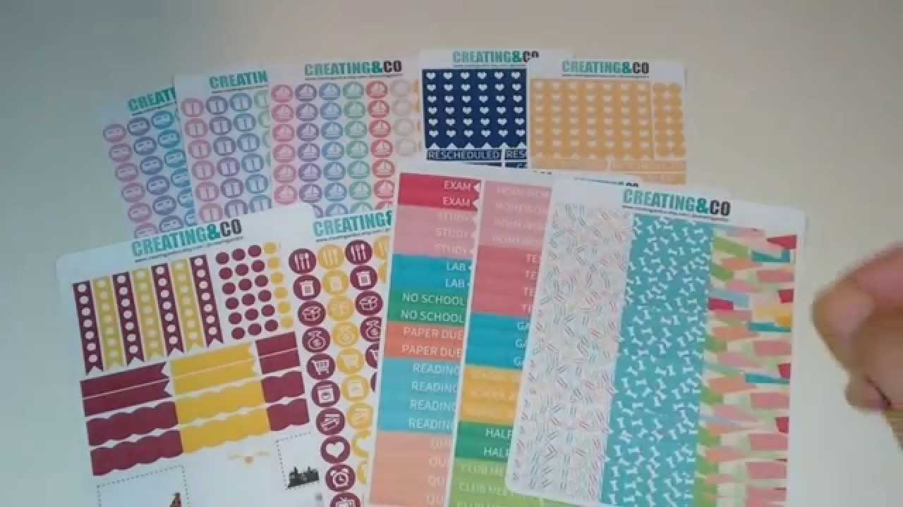 Etsy Sticker Haul-- Planner Frenzy, Creating&Co - YouTube
