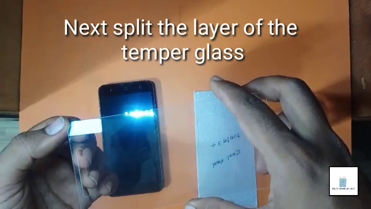 Very easy way to stick temper glass - YouTube