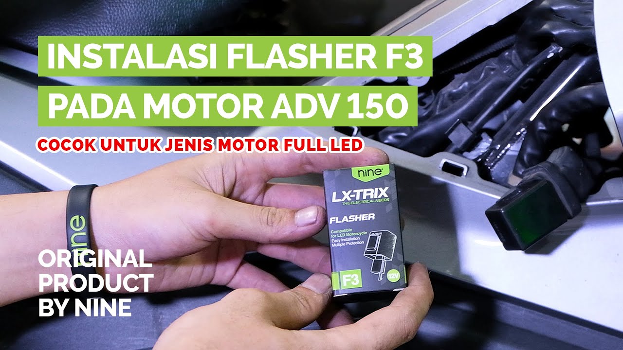 NINE - VIDEO INSTALASI LX-TRIX F3 - FLASHER - YouTube