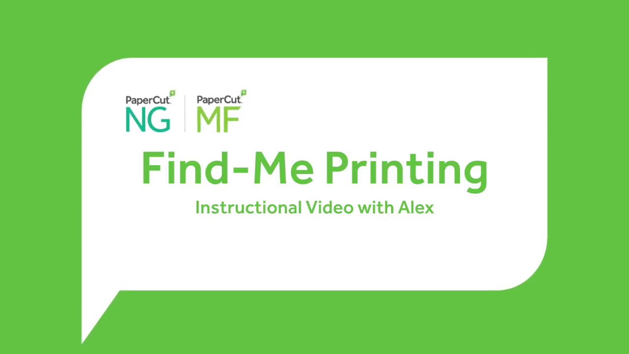 How to Configure Find-Me Printing - YouTube