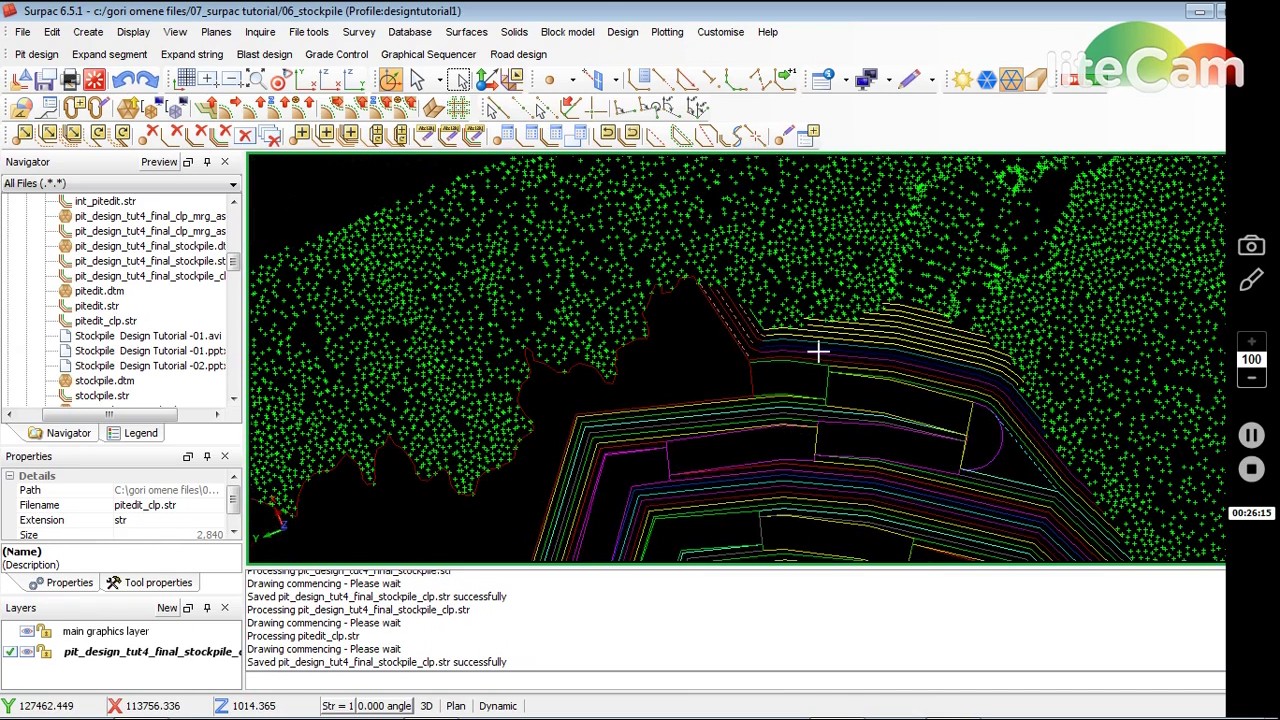 Stockpile Design dengan Surpac Part 04 - YouTube