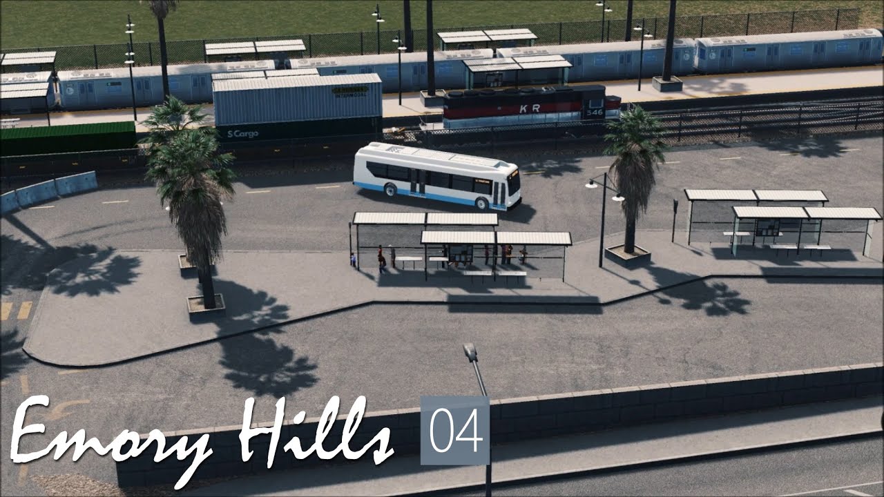 Bus terminals (tutorial) - Cities Skylines: Emory Hills - 04 - YouTube
