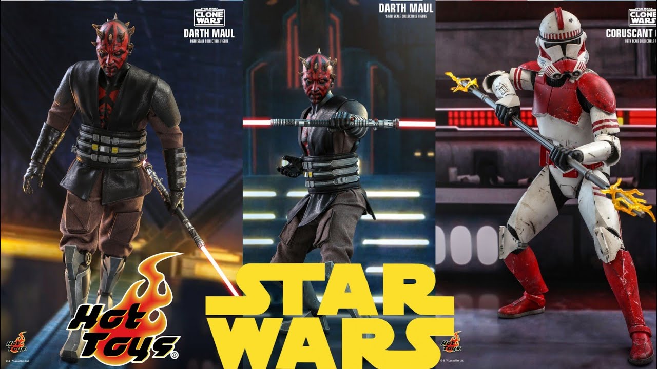 Darth Maul e Coruscant Guard Hot Toys - YouTube