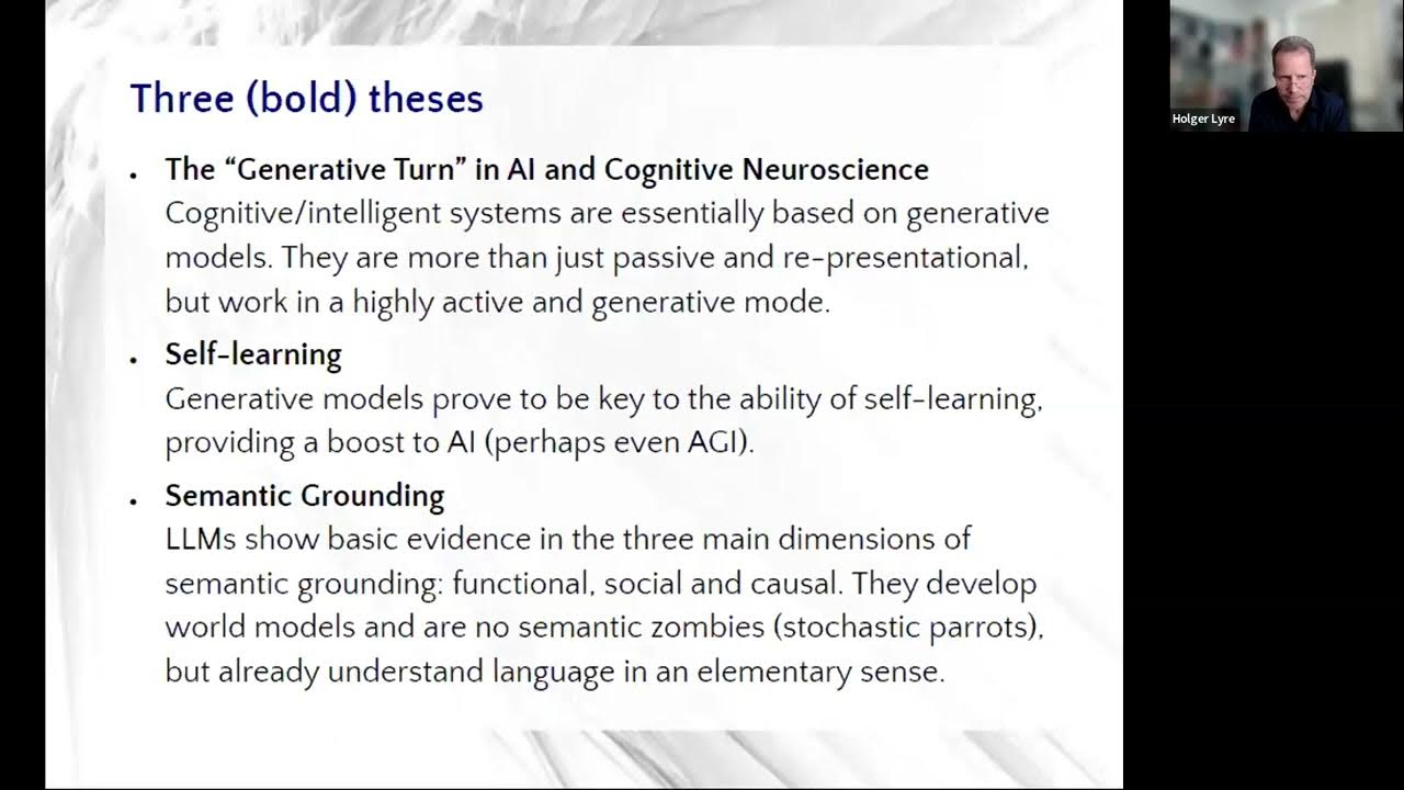 LLM UNDERSTANDING: 37. Holger LYRE “Understanding AI”: Semantic Grounding in Large Language ...