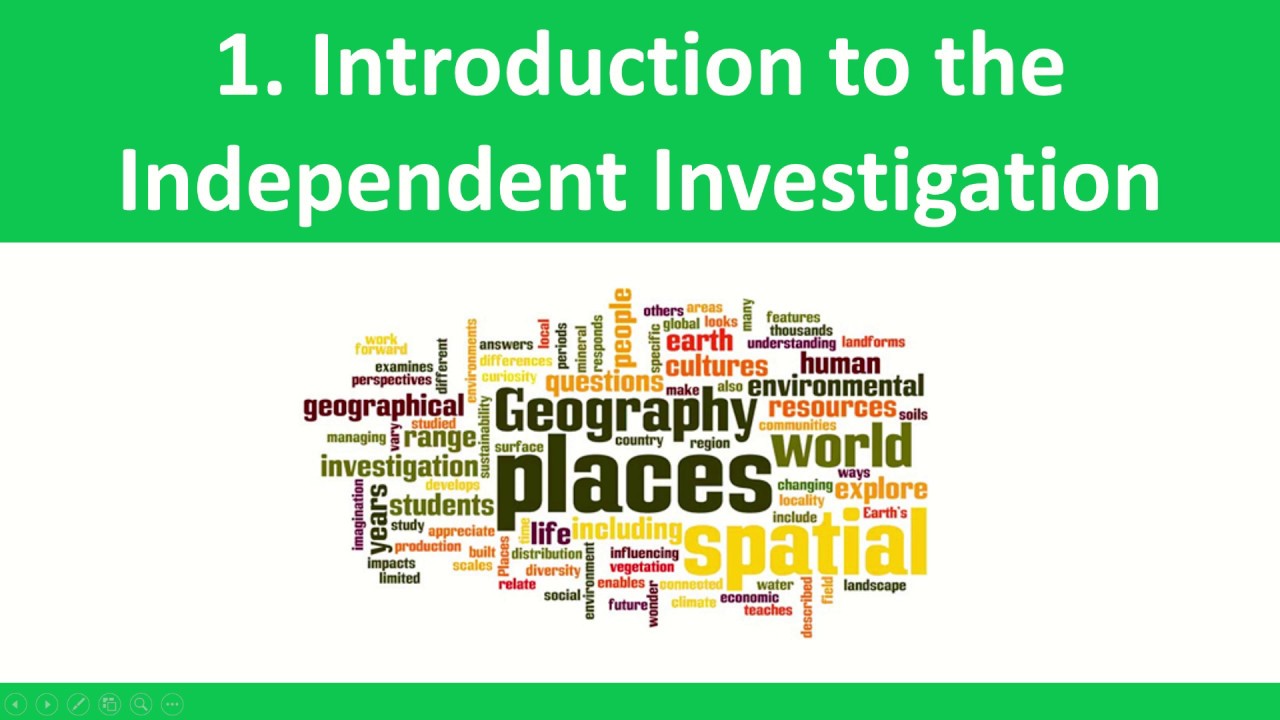 Introduction to the Independent Investigation - YouTube
