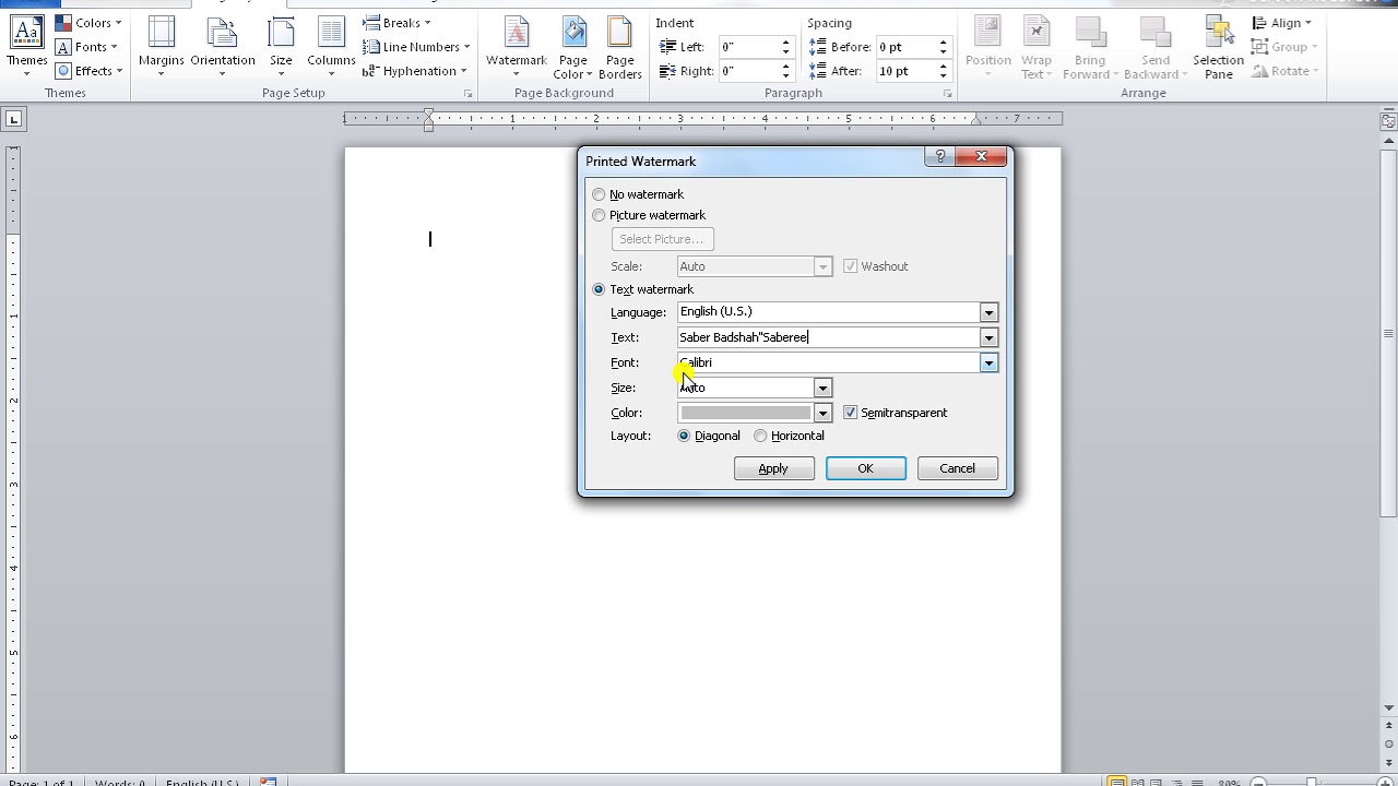 How To Rotate The Watermark In Word 2010 YouTube how-to-rotate-the-watermark-in-word-2010-youtube