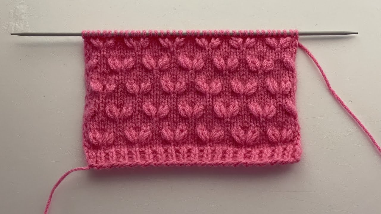 Very pretty Knitting Stitch Pattern For Kids Sweater - YouTube