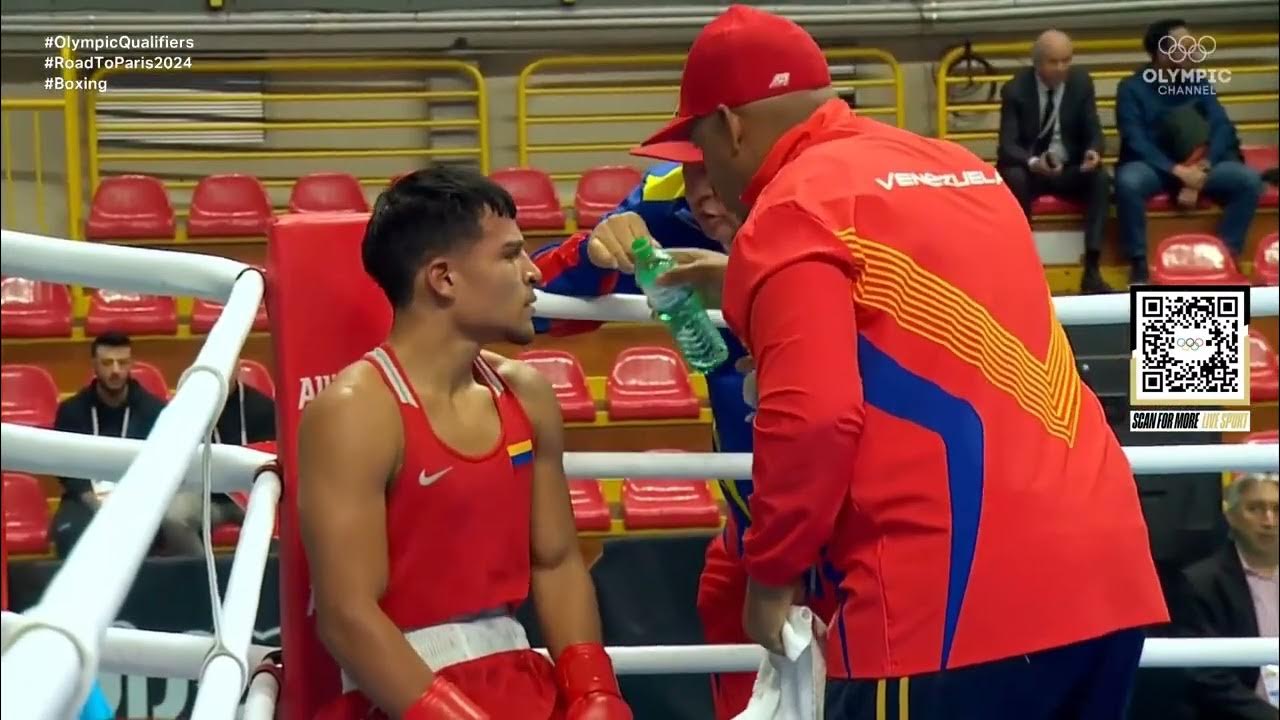 José Viafara (COL) vs. Jesús Cova (VEN) World Olympic Qualifiers (63kg) - YouTube