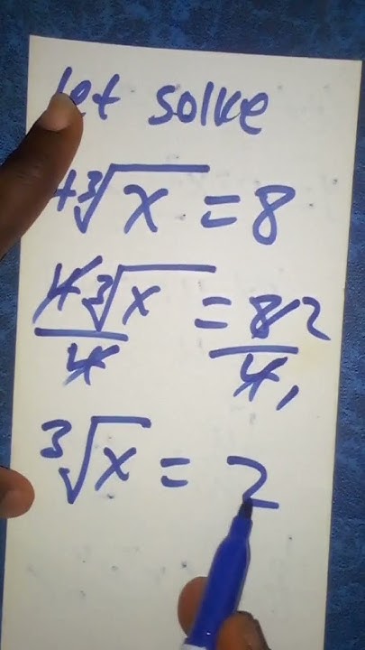 Algebra 2 how to remove cube roots - YouTube