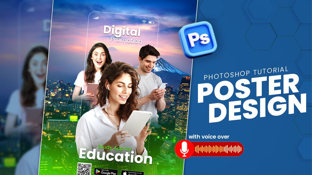 Design a Stunning Digital Poster in Photoshop – Step-by-Step! | 2025 ...