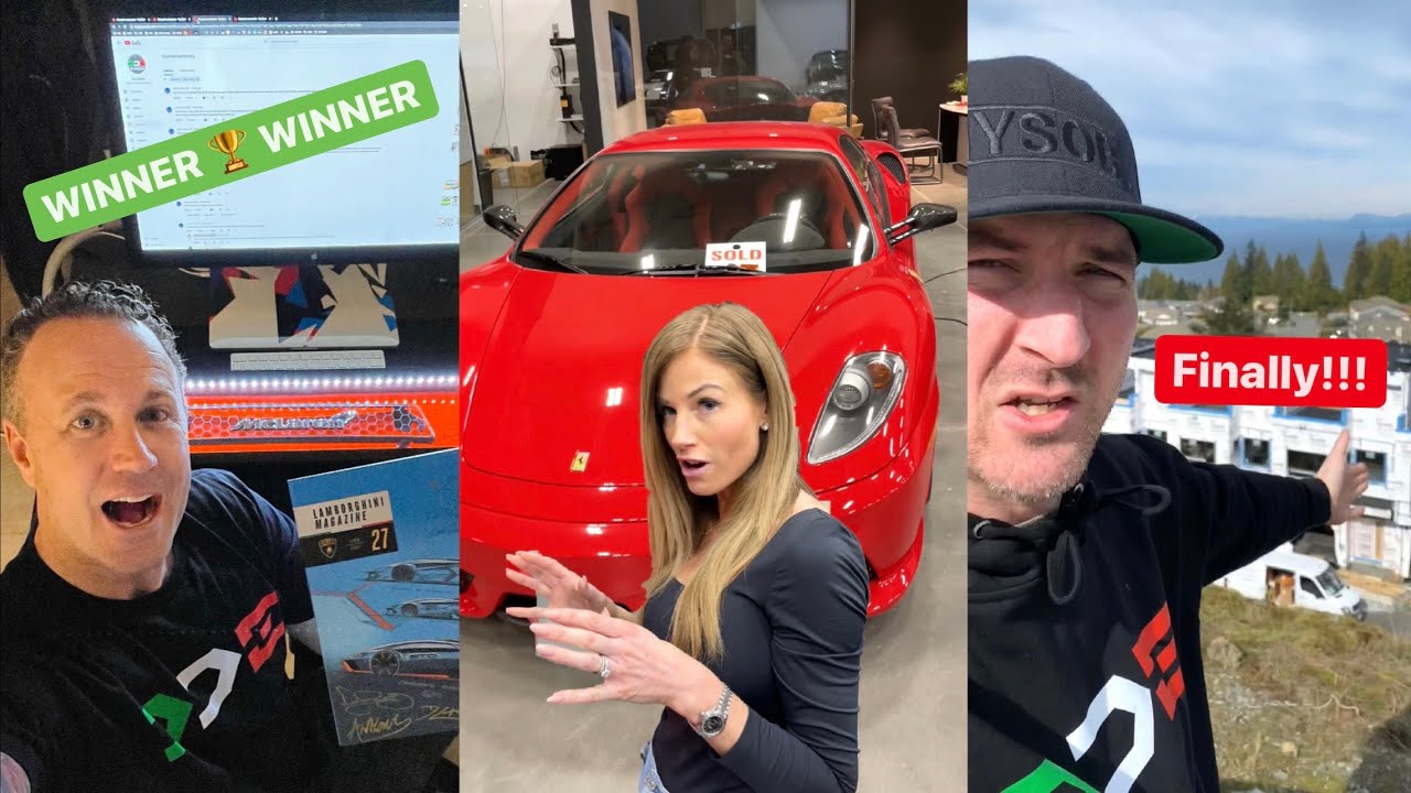 McLaren & Lambo WINNER.. Mrs DDE Ferrari rally.. Dave's high stress ...