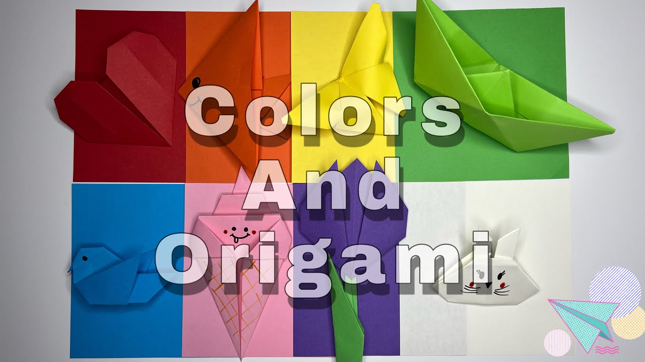 8 UNIQUE AND SIMPLE ORIGAMI IDEAS | COLORS - YouTube