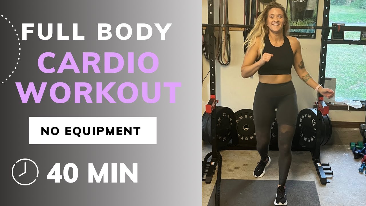 40 MIN Full Body BodyWeight Cardio Workout | No Repeat Exercise | No ...