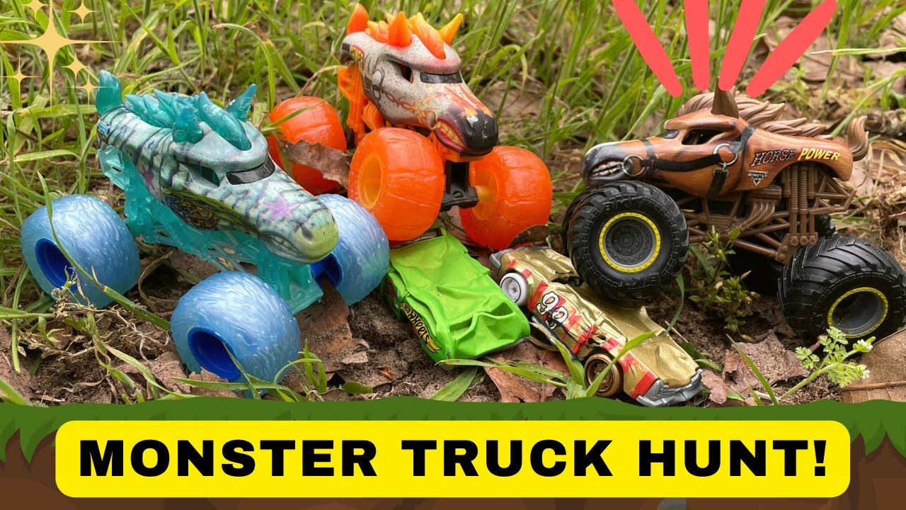 Monster Truck Hunt! (with Backwards Bob!) - YouTube