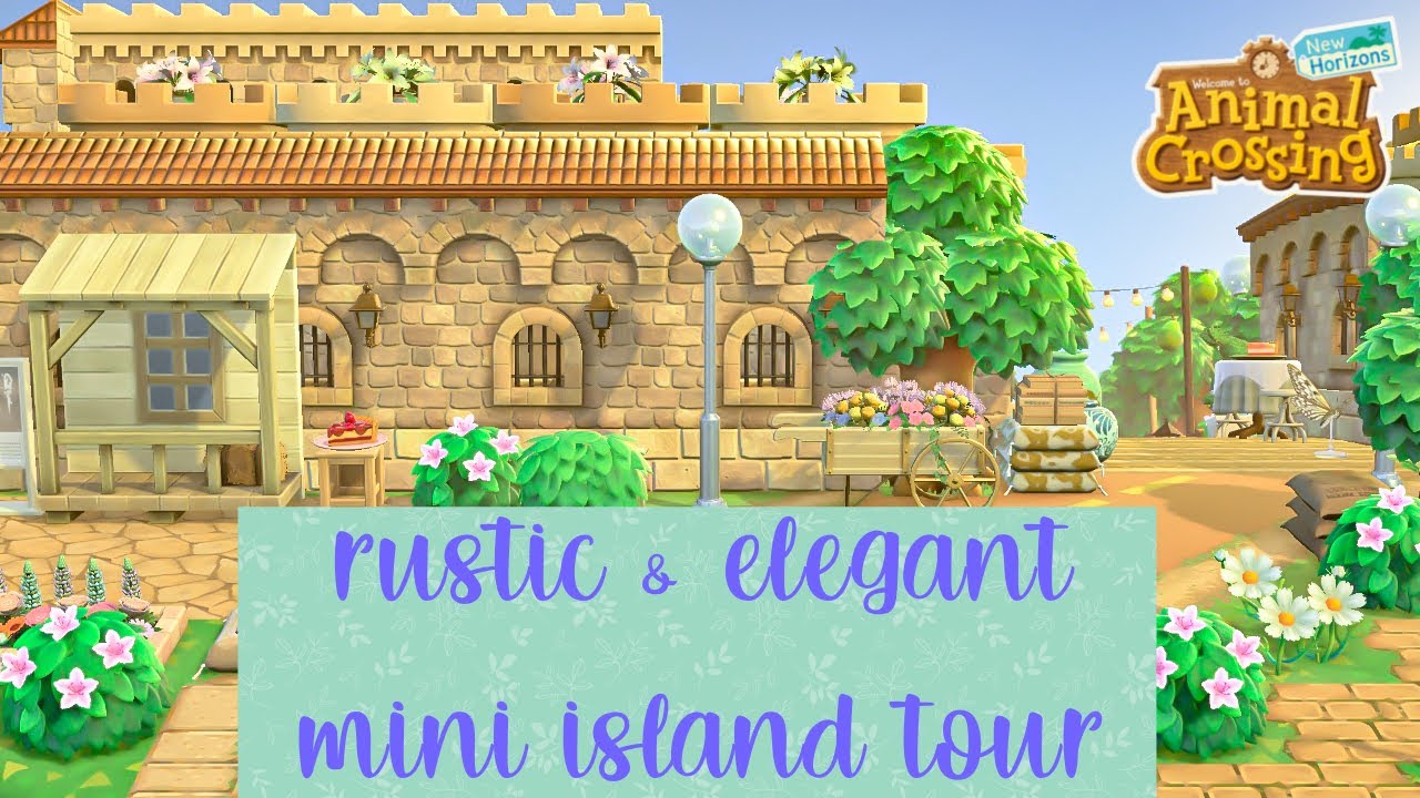 My Rustic & Elegant Town Island | Mini Island Update Tour | Animal ...
