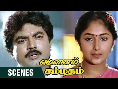 Mounam Sammadham Tamil Movie Scenes | Sarathkumar warning Vijayalakshmi ...