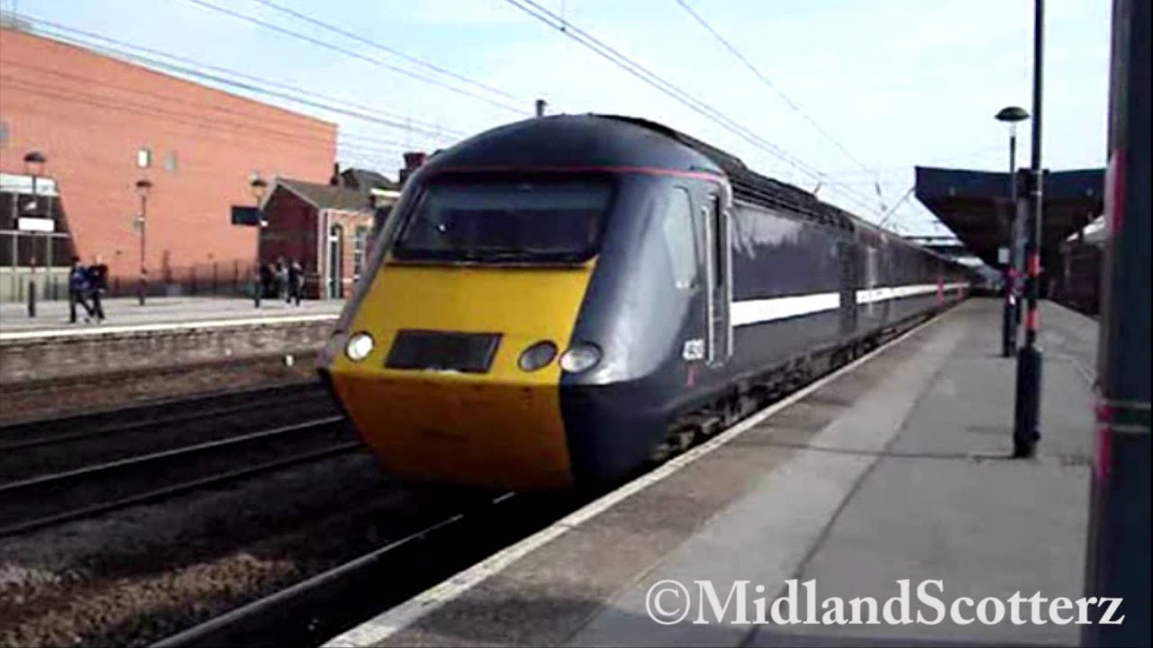 NXEC 43313 + 43051 HST Departing Doncaster to Glasgow Central 2008 HD ...